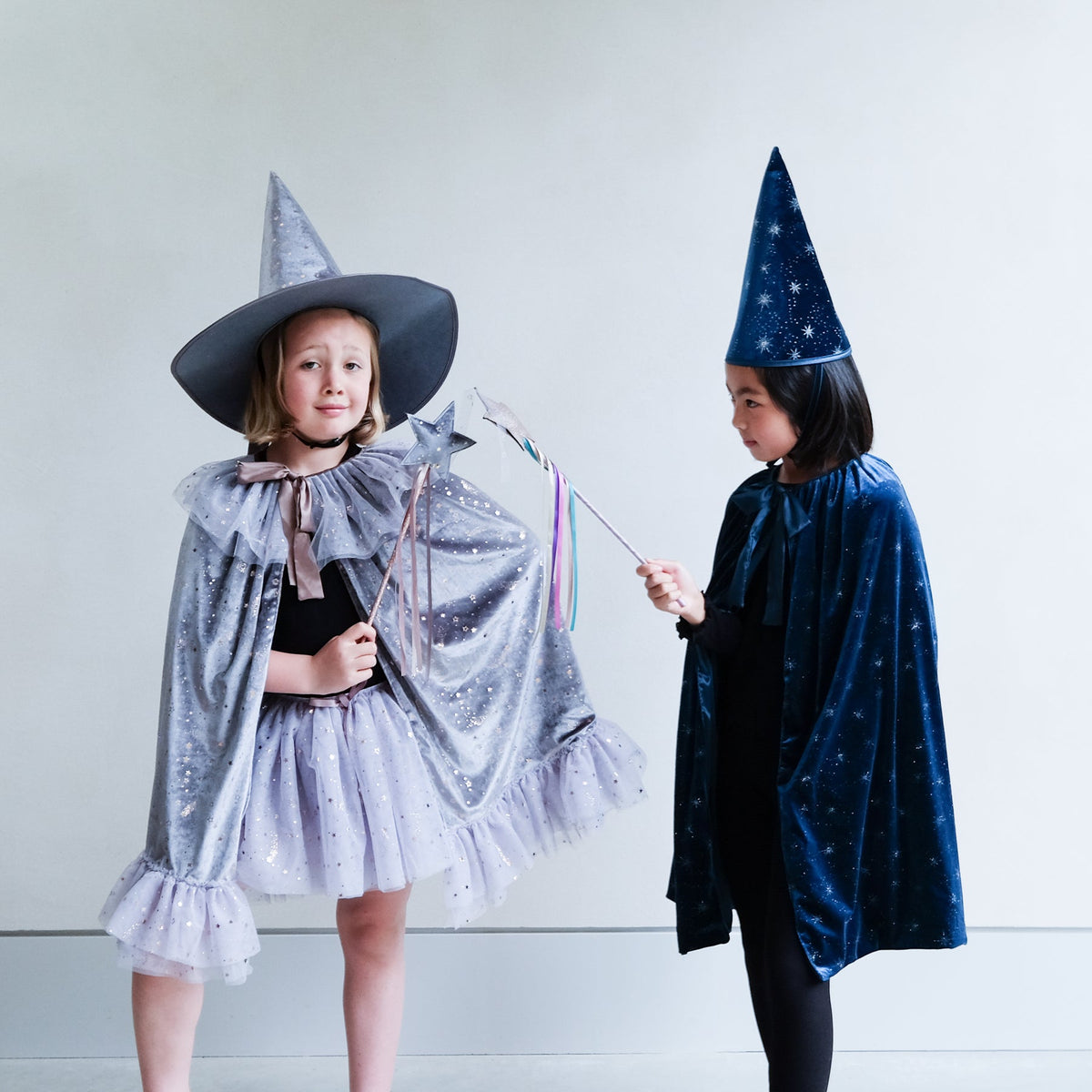 wizard hat and cape