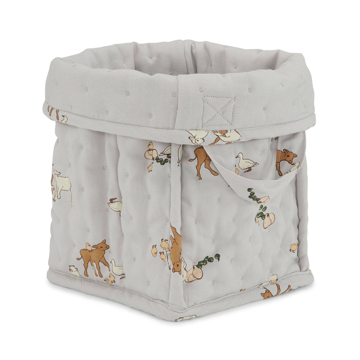 BIG QUILTED BOX - FARM BLUE – Little Bae